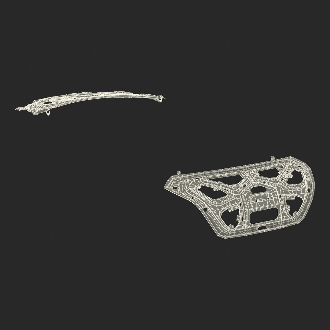 car hood trunk frame 3d max