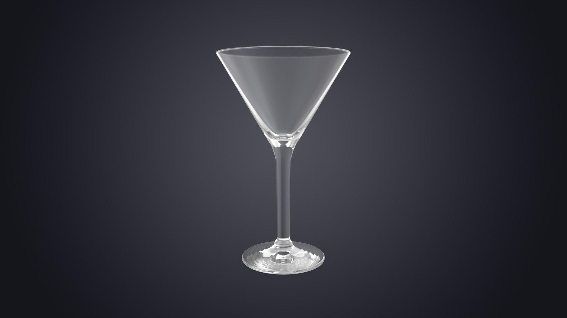 3D realistic martini glass model - TurboSquid 1478686