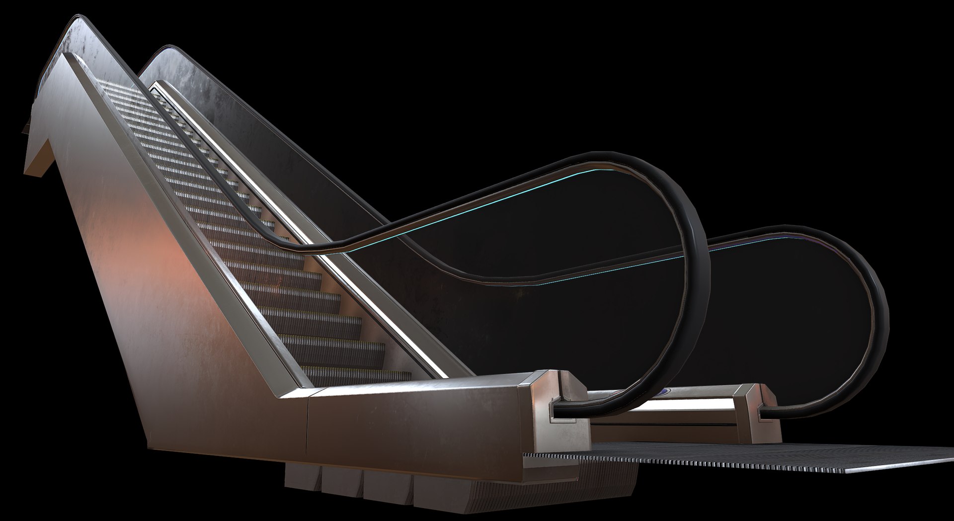 3D Escalator Walk Pbr Model - TurboSquid 1267481