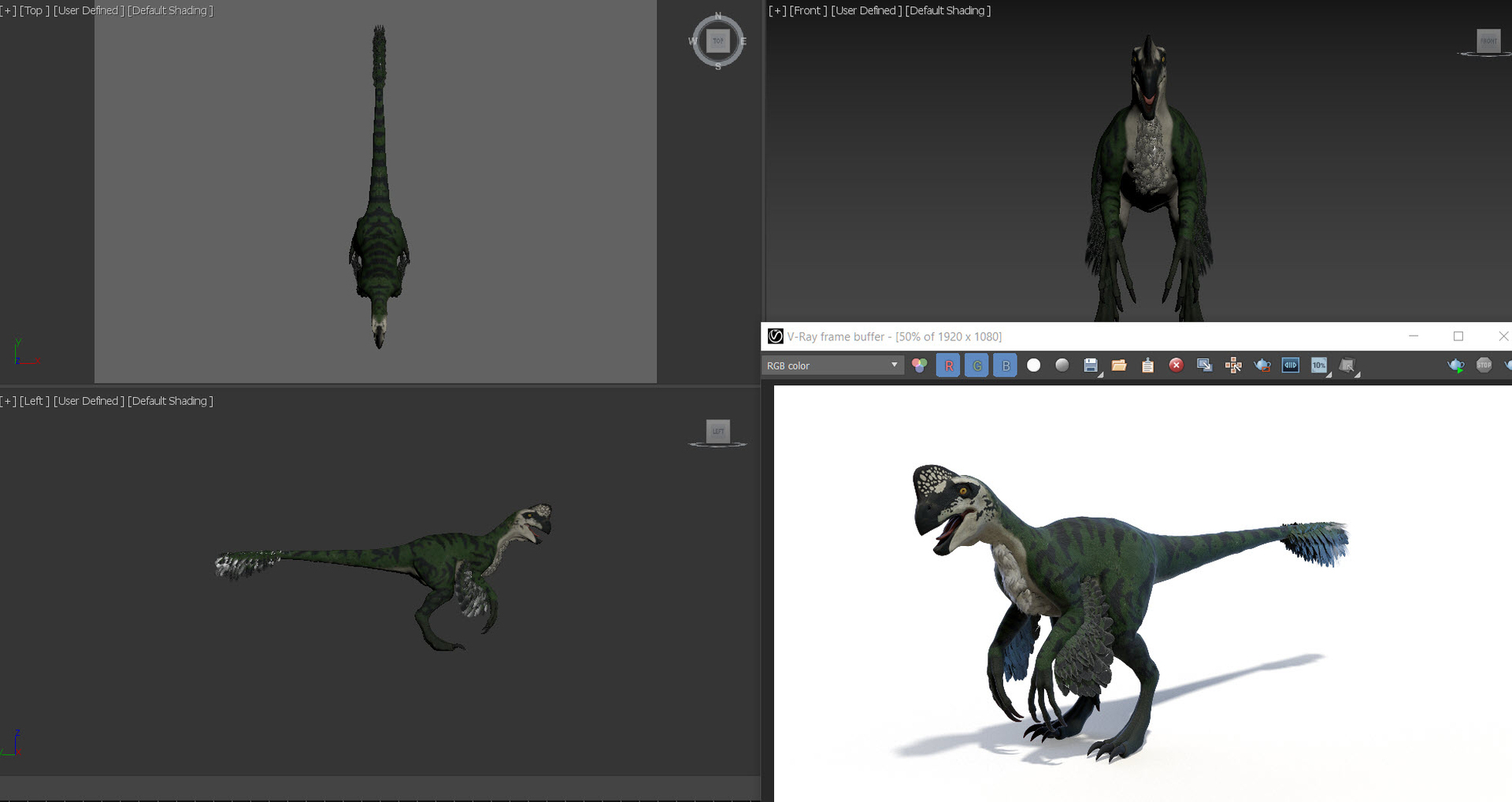 Oviraptor Static 3D model - TurboSquid 1900444
