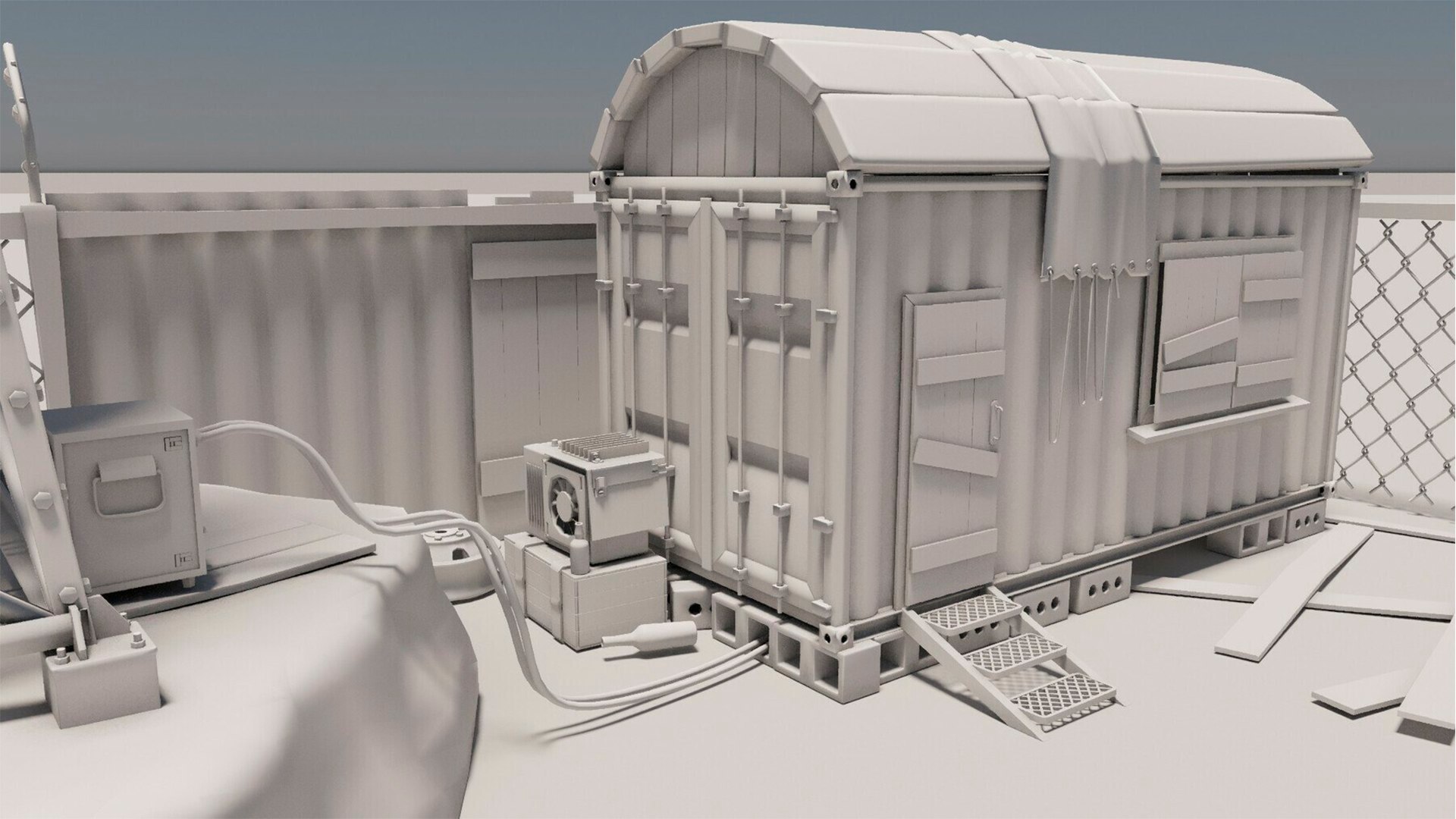 Post Apocalyptic KITBASH Set 3D Model - TurboSquid 1988559