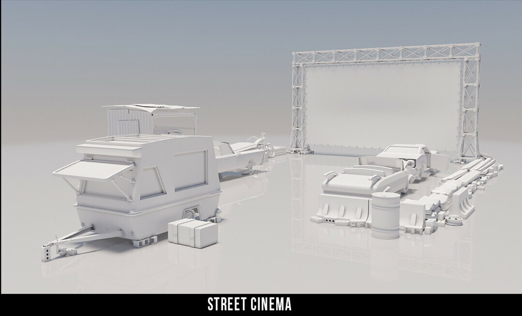 Post Apocalyptic KITBASH Set 3D Model - TurboSquid 1988559