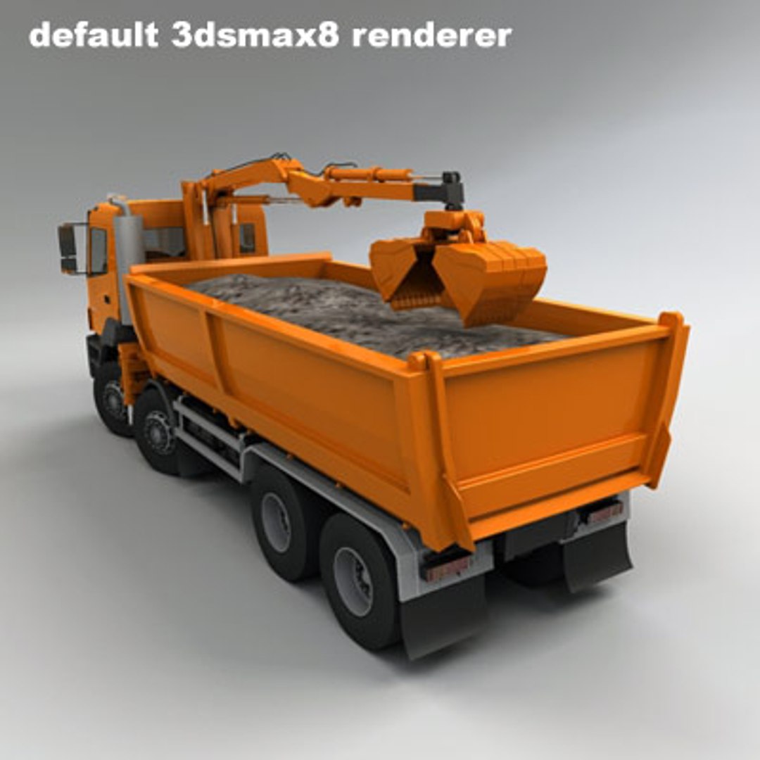 3d Model Of Truck Dump Load