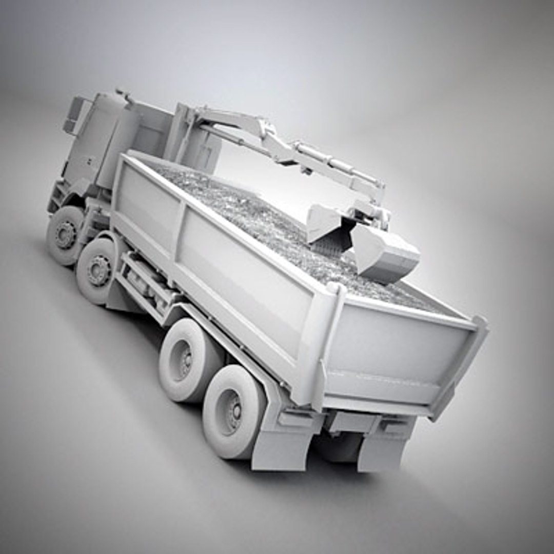 3d Model Of Truck Dump Load