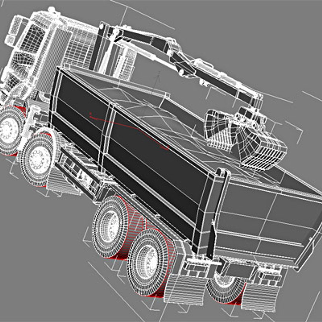 3d Model Of Truck Dump Load