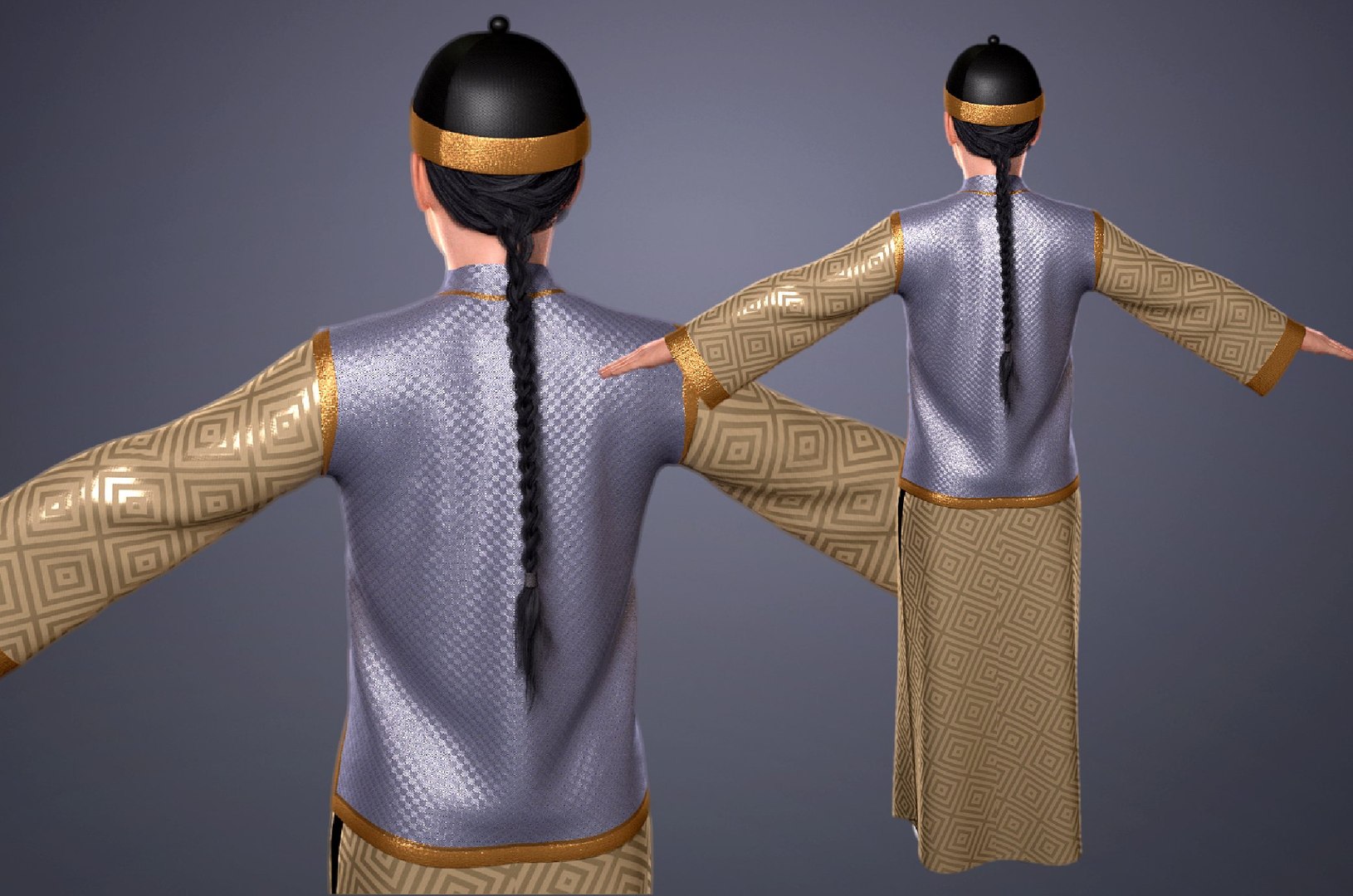 3D Chinese Ancient Qing Dynasty Shopkeeper Zhao Benshan Model ...