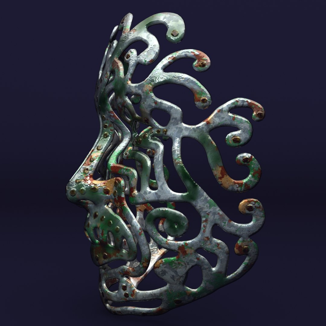 x metal tribal mask