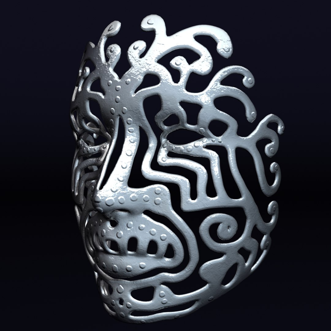 x metal tribal mask