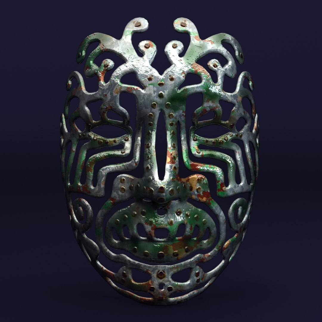x metal tribal mask