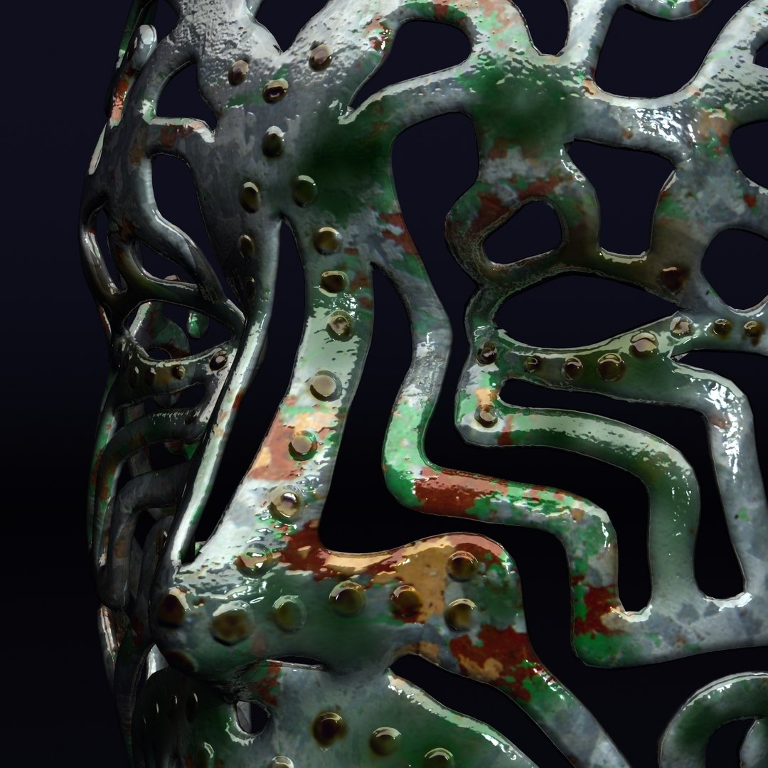 x metal tribal mask