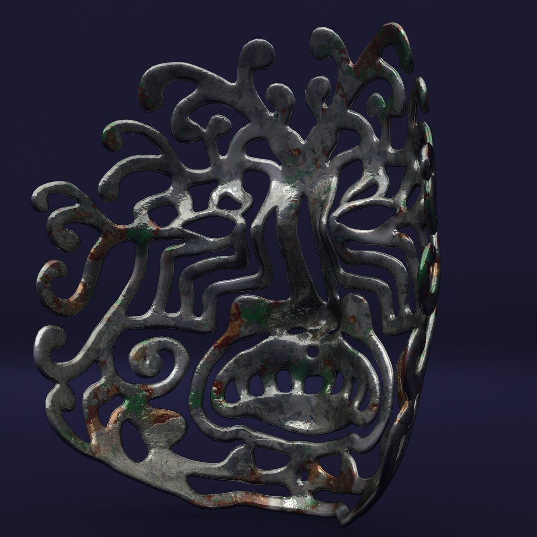 x metal tribal mask