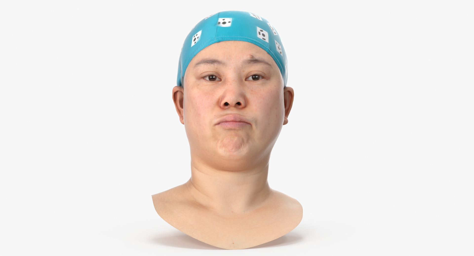 Mei Human Head Chin Raiser AU17 Clean Scan 3D model - TurboSquid 1746942