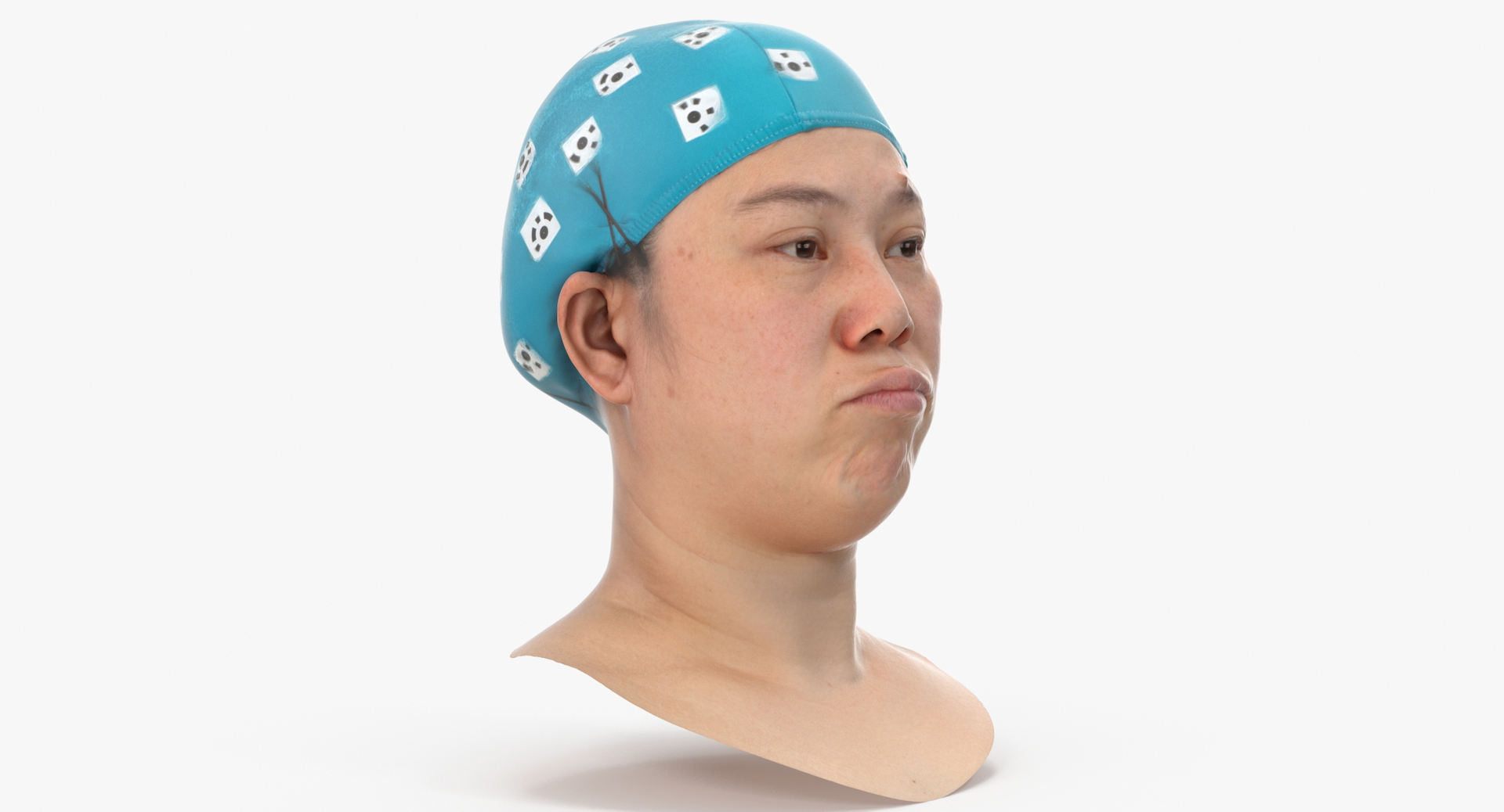 Mei Human Head Chin Raiser AU17 Clean Scan 3D model - TurboSquid 1746942