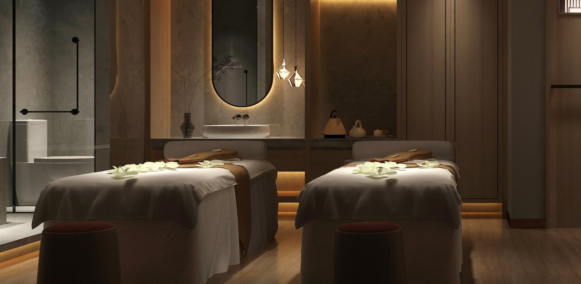 3D Modern massage foot bath private room model - TurboSquid 2062625