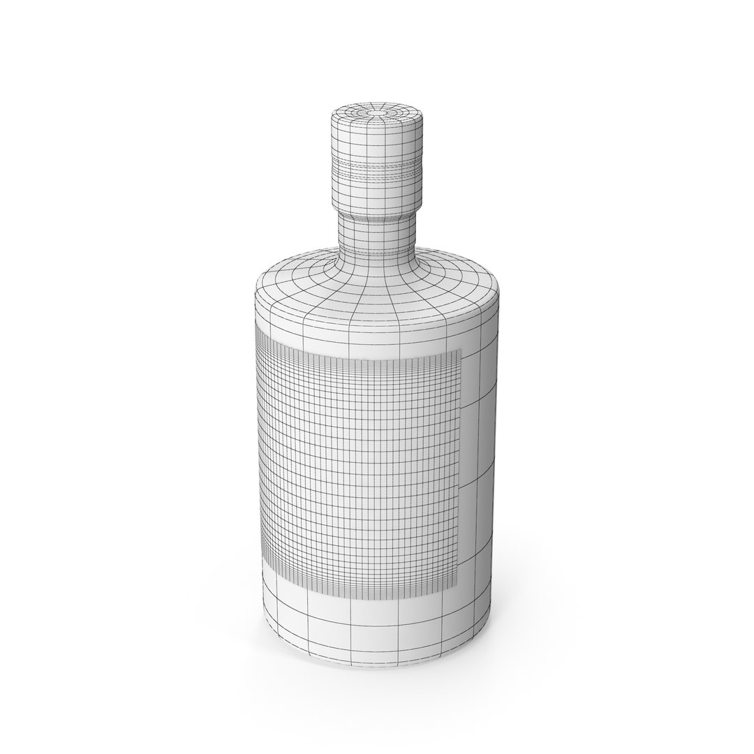 Gin Glass Bottle 3D Model - TurboSquid 2153889