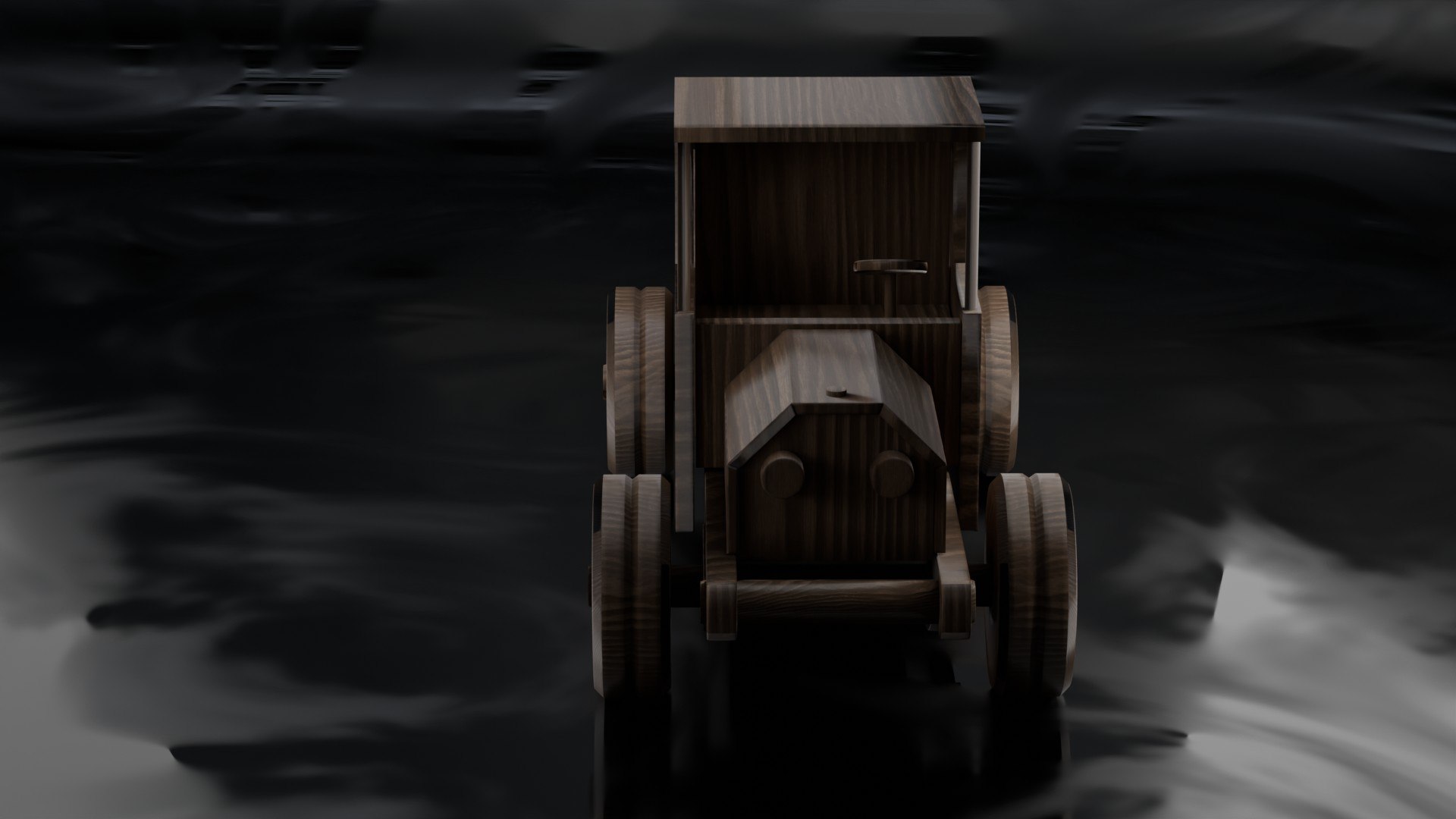 3D Wooden Toy Car Textured UV Mapped Game Render Ready 3D Model ...