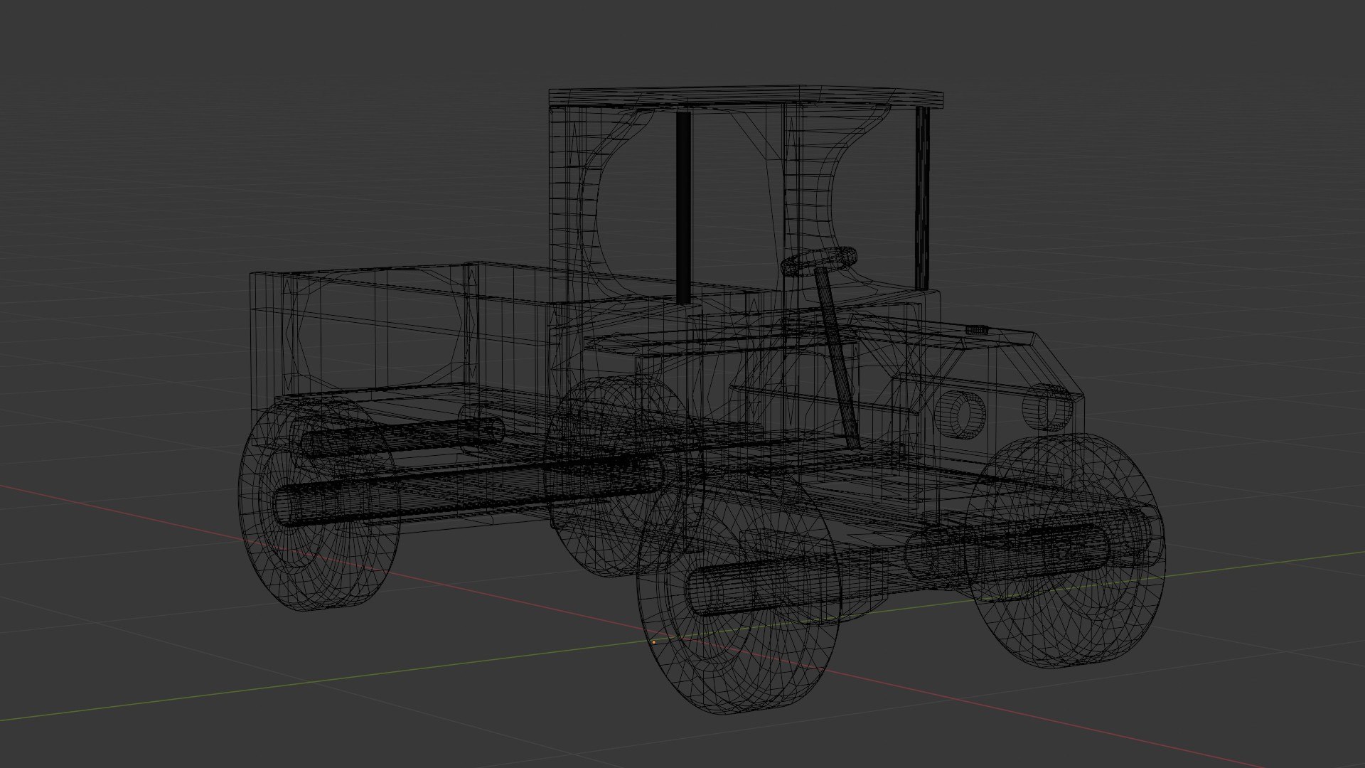 3D Wooden Toy Car Textured UV Mapped Game Render Ready 3D Model ...