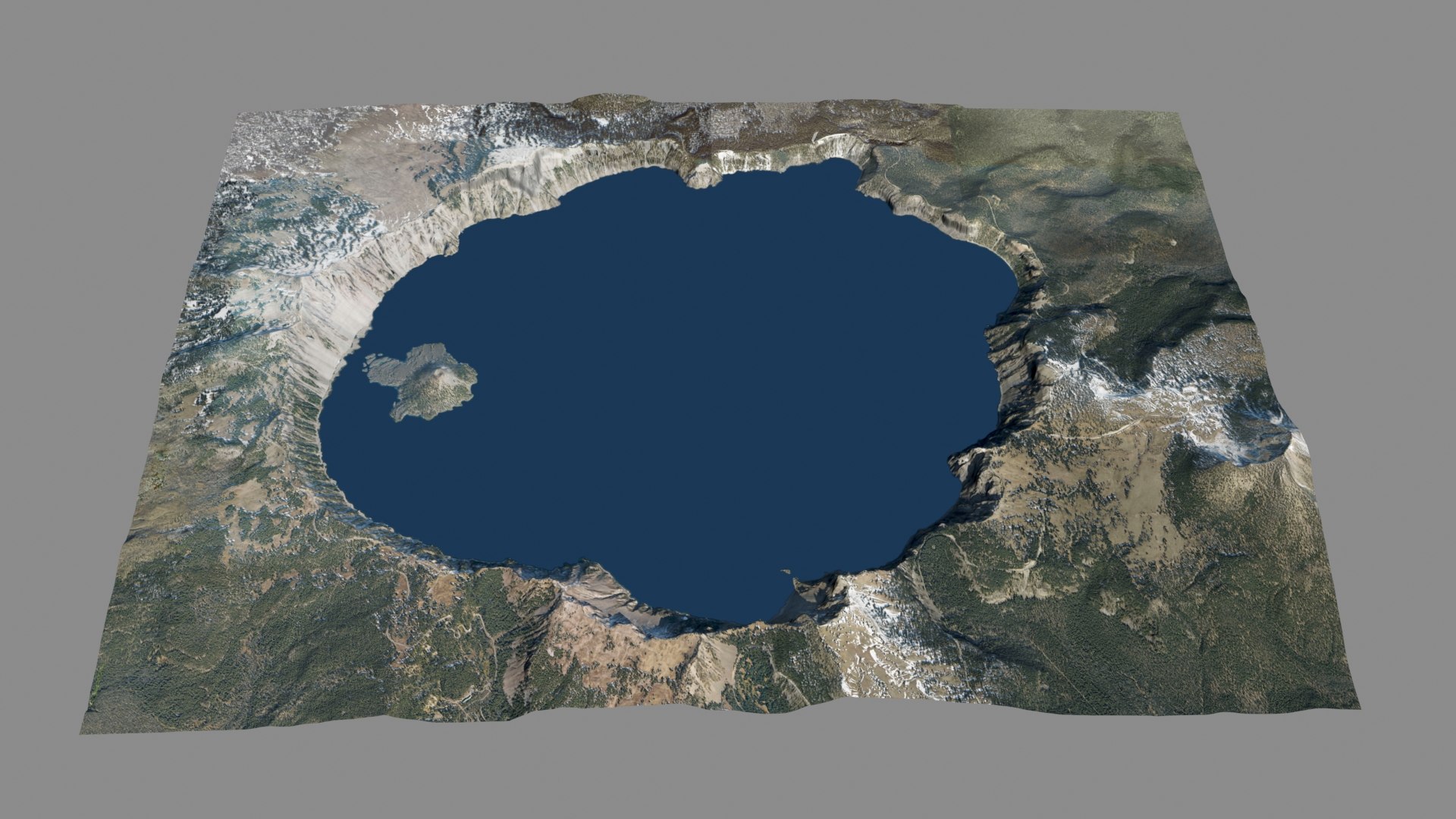 3D Crater Lake - TurboSquid 1888941