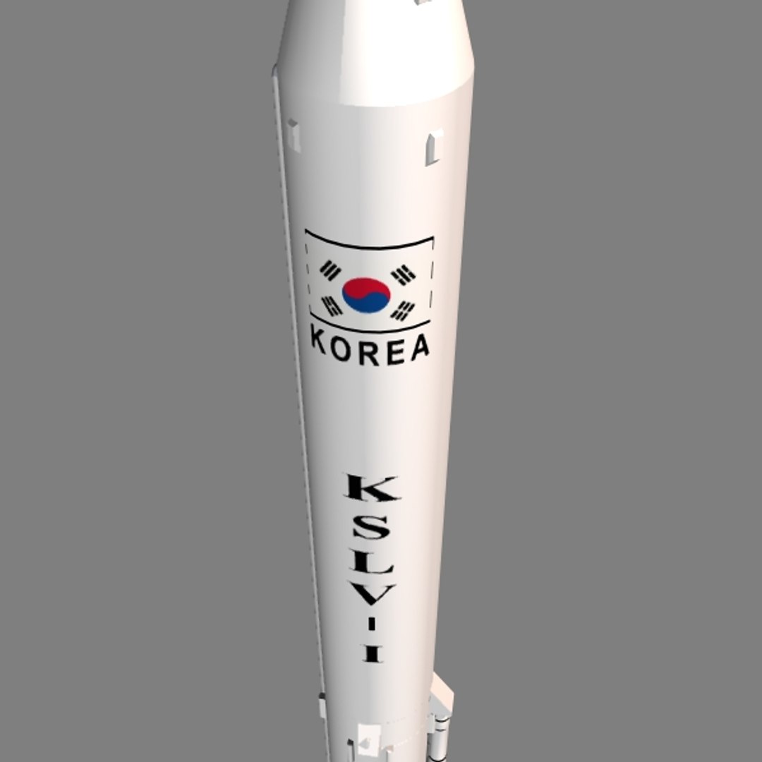 3dsmax South Korean Kslv Rocket