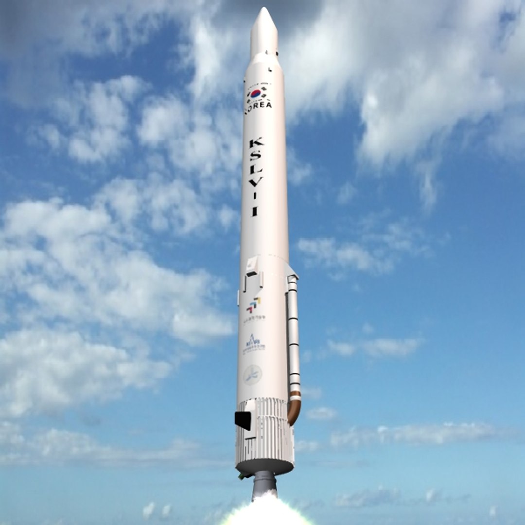 3dsmax South Korean Kslv Rocket