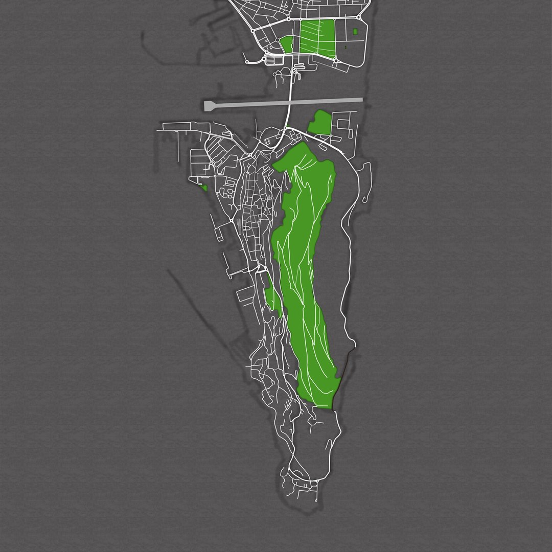 3D Gibraltar Lowres Skyline Model - TurboSquid 1298805