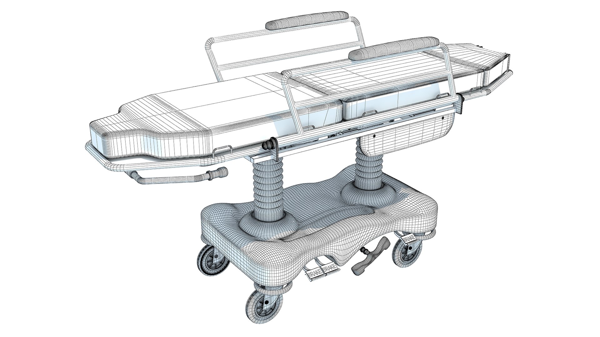 Medical Stretcher 3D Model - TurboSquid 1589056
