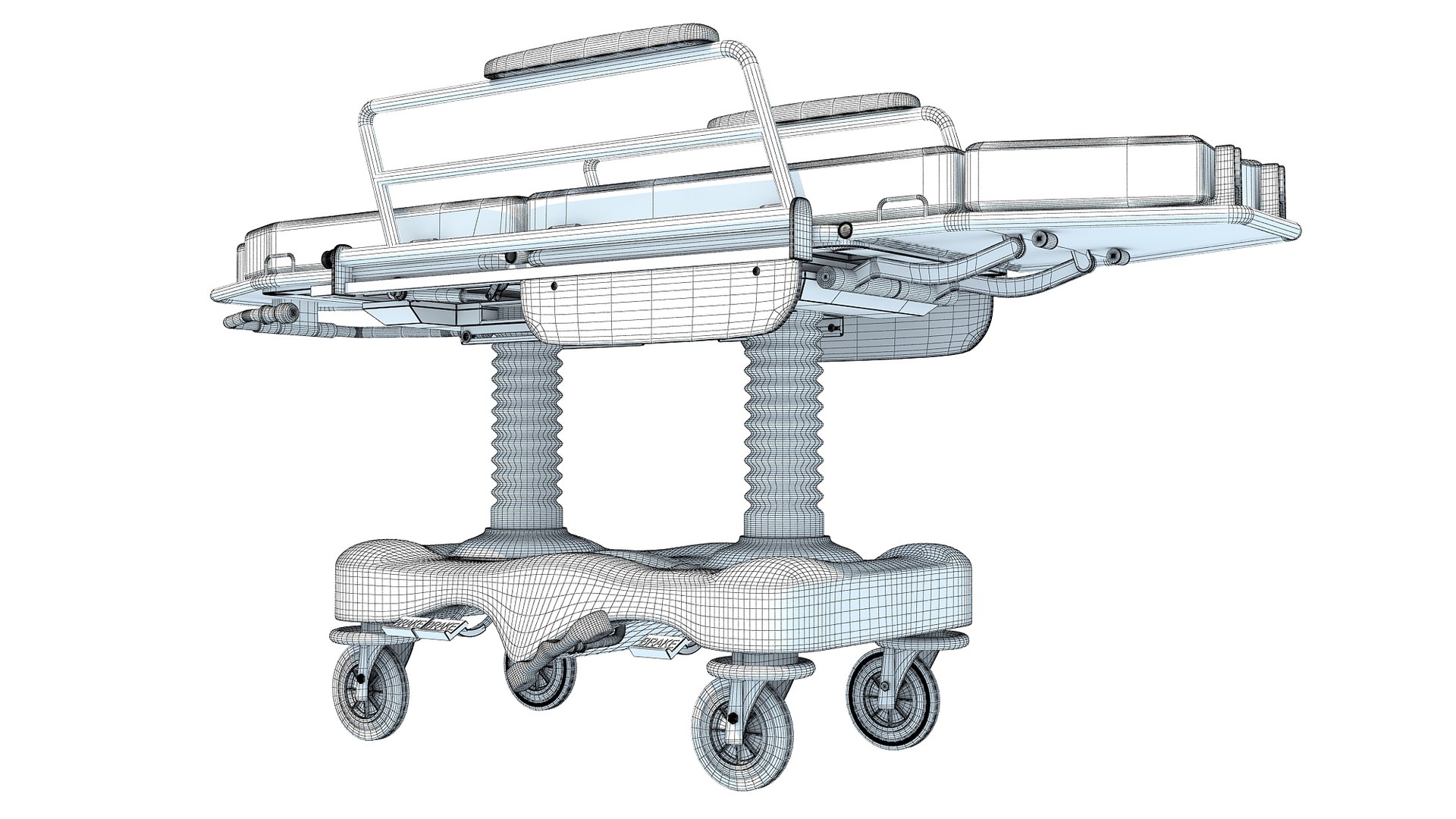 Medical Stretcher 3D Model - TurboSquid 1589056