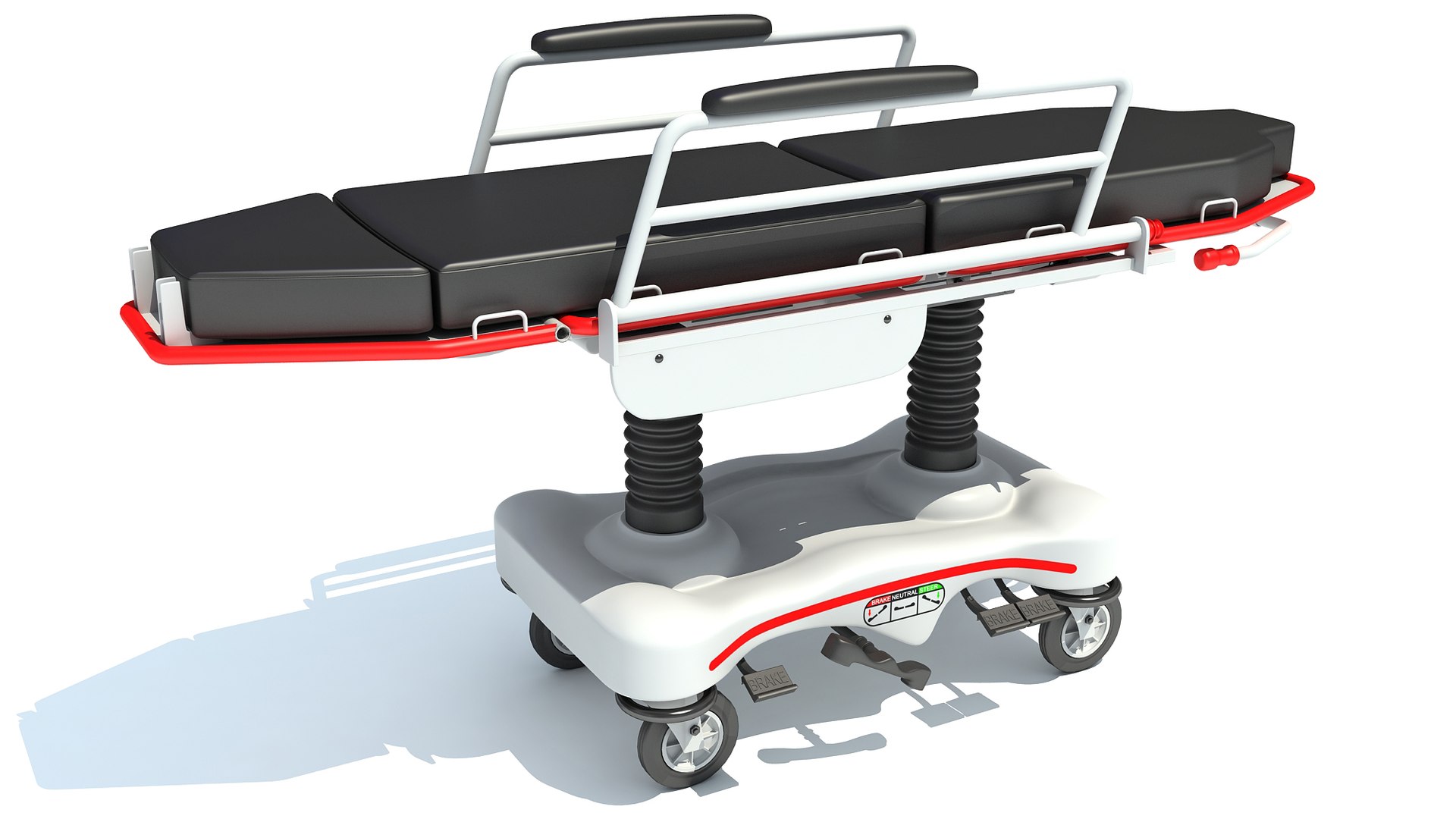 Medical Stretcher 3D Model - TurboSquid 1589056