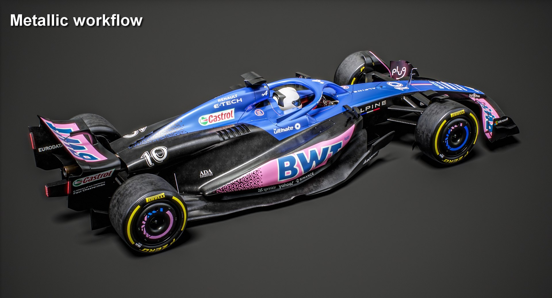 Alpine A523 F1 Team Blue Livery Formula 1 Season 2023 model - TurboSquid 2049016
