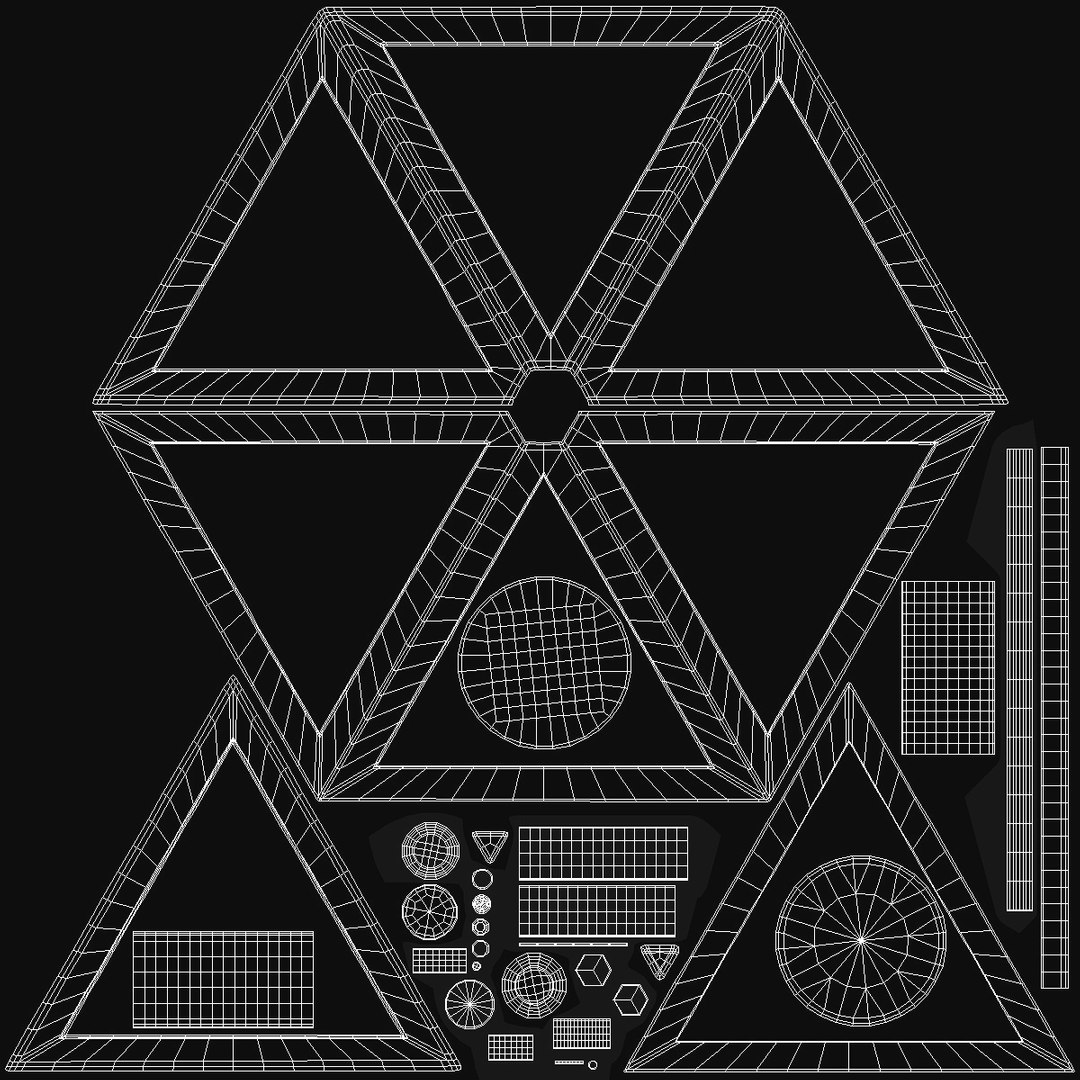 3D Modern Pendant Light Pyramid Shape Black - TurboSquid 2020846