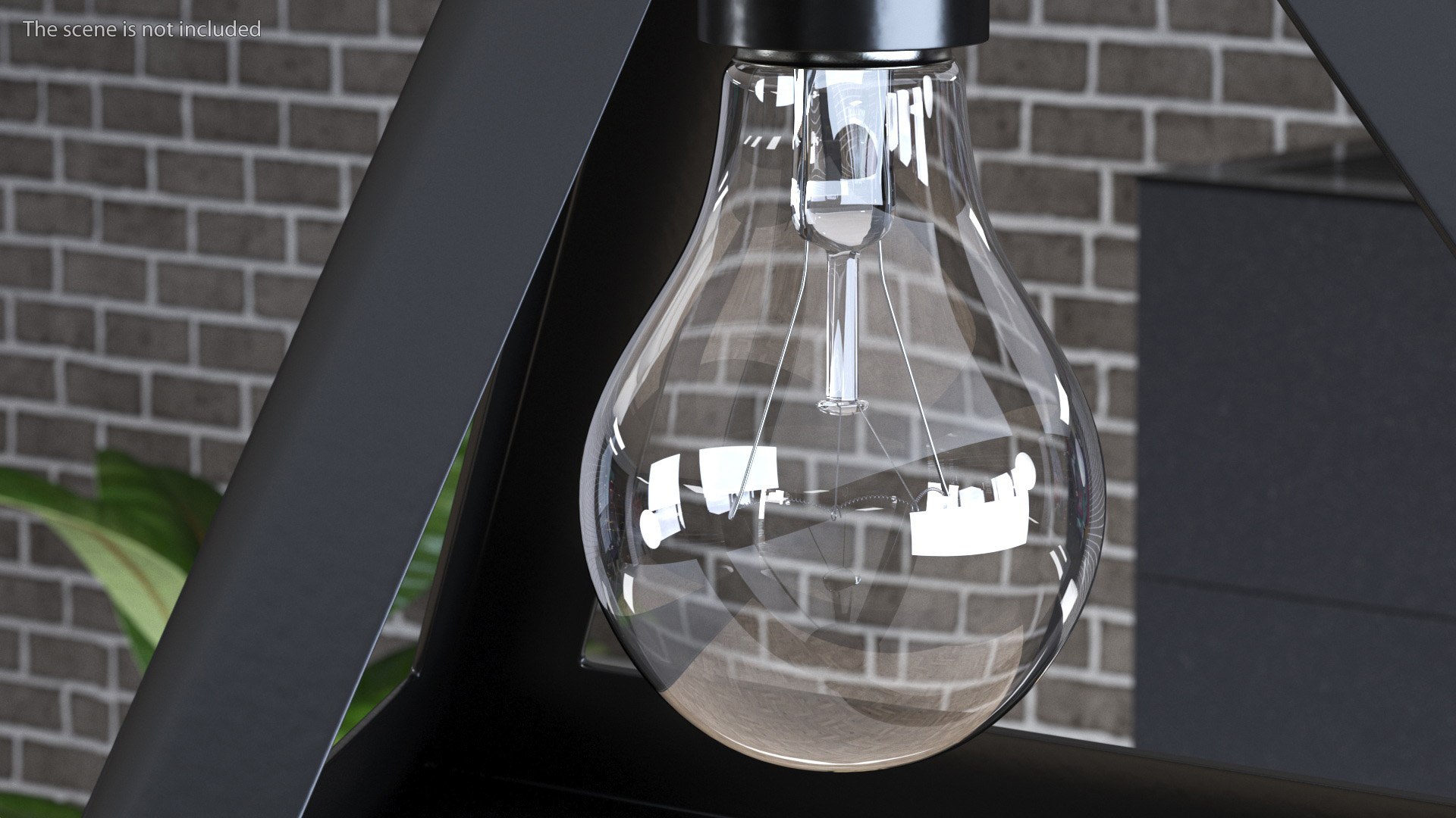 3D Modern Pendant Light Pyramid Shape Black - TurboSquid 2020846