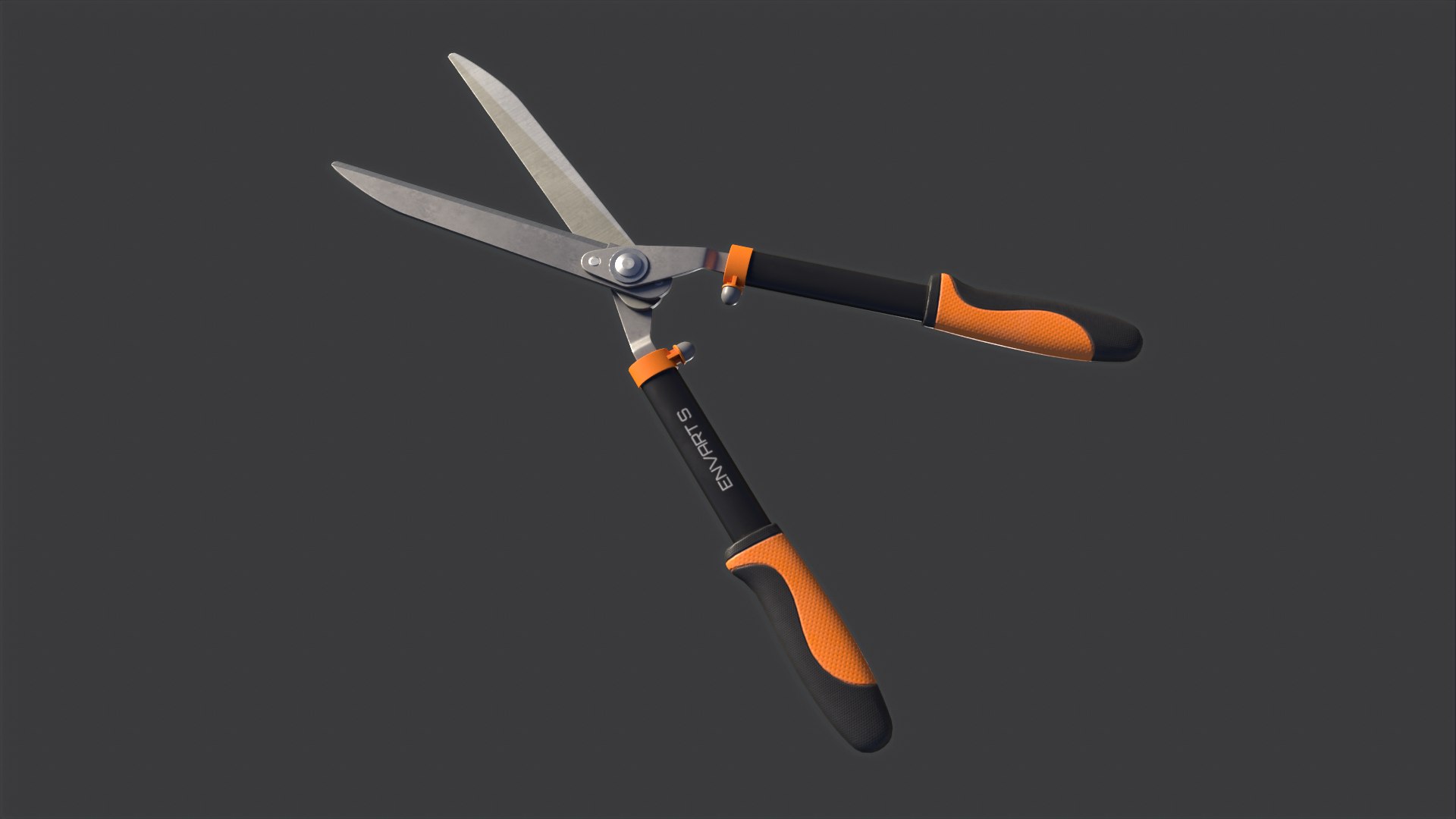 Gardening Hedge Shears Game Asset 3D - TurboSquid 1883389