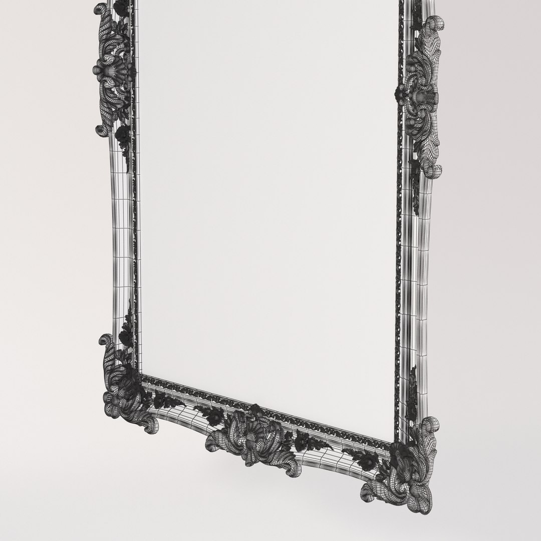 3d Traditional Carved Mirror
