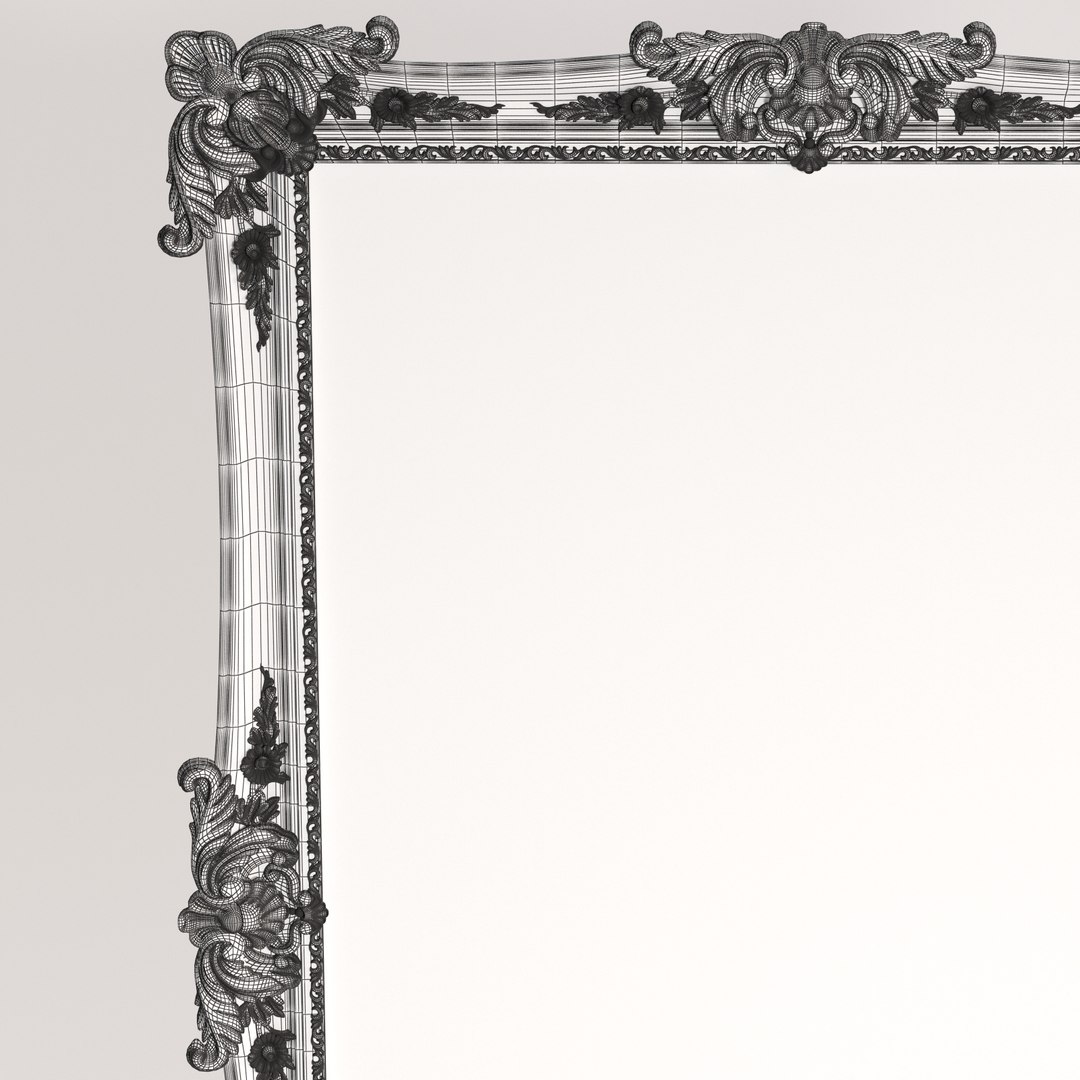 3d Traditional Carved Mirror