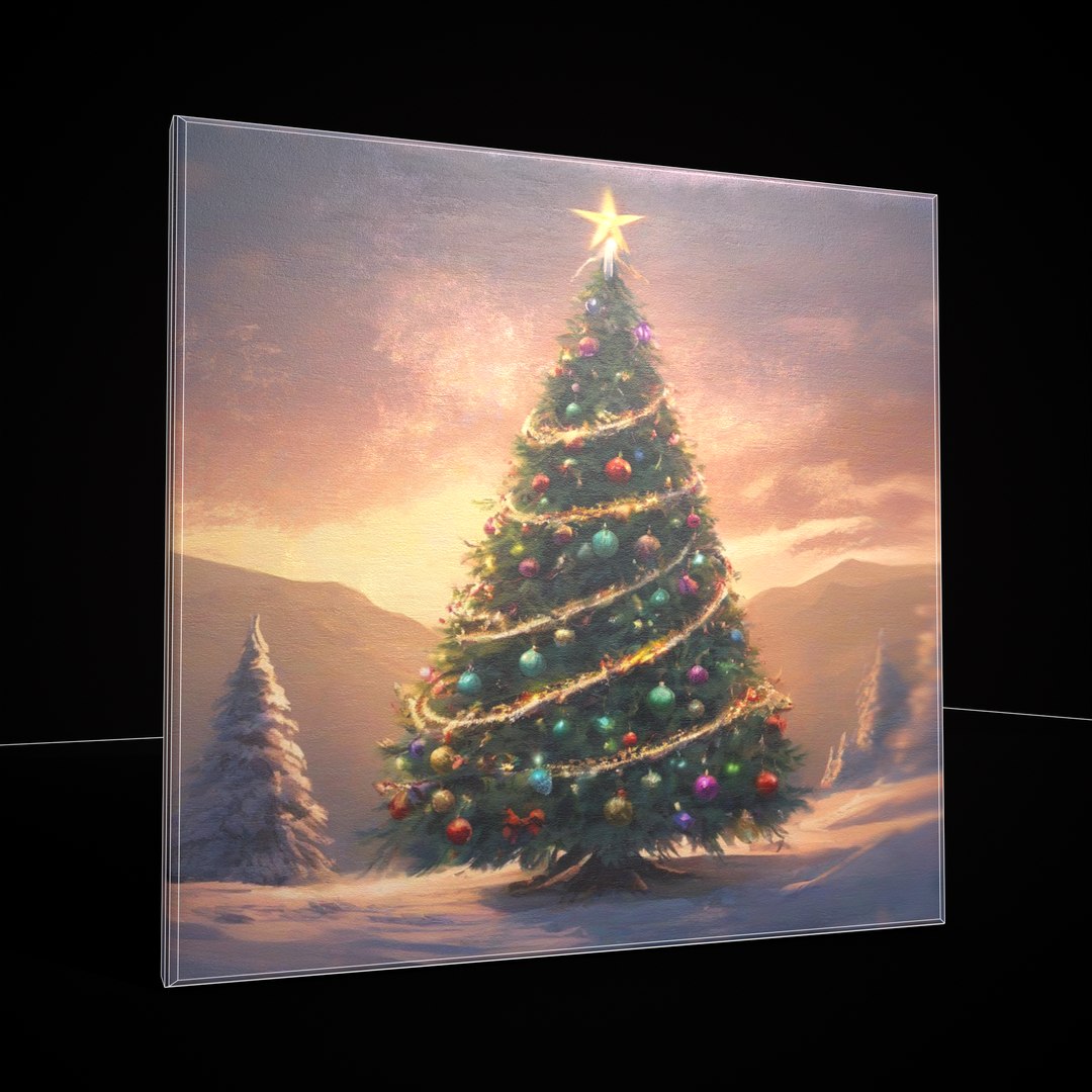 3D model Christmas Painting One - TurboSquid 2153973