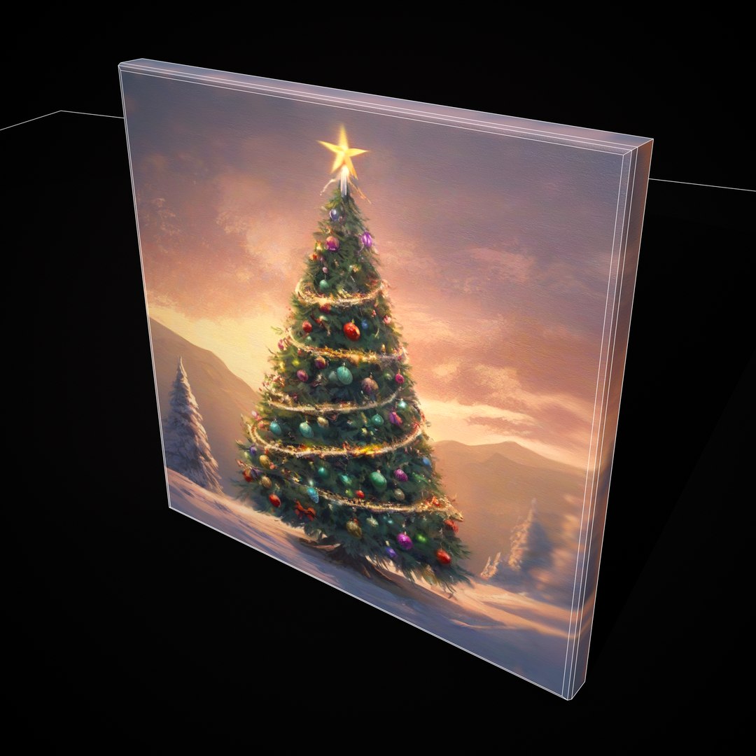 3D model Christmas Painting One - TurboSquid 2153973