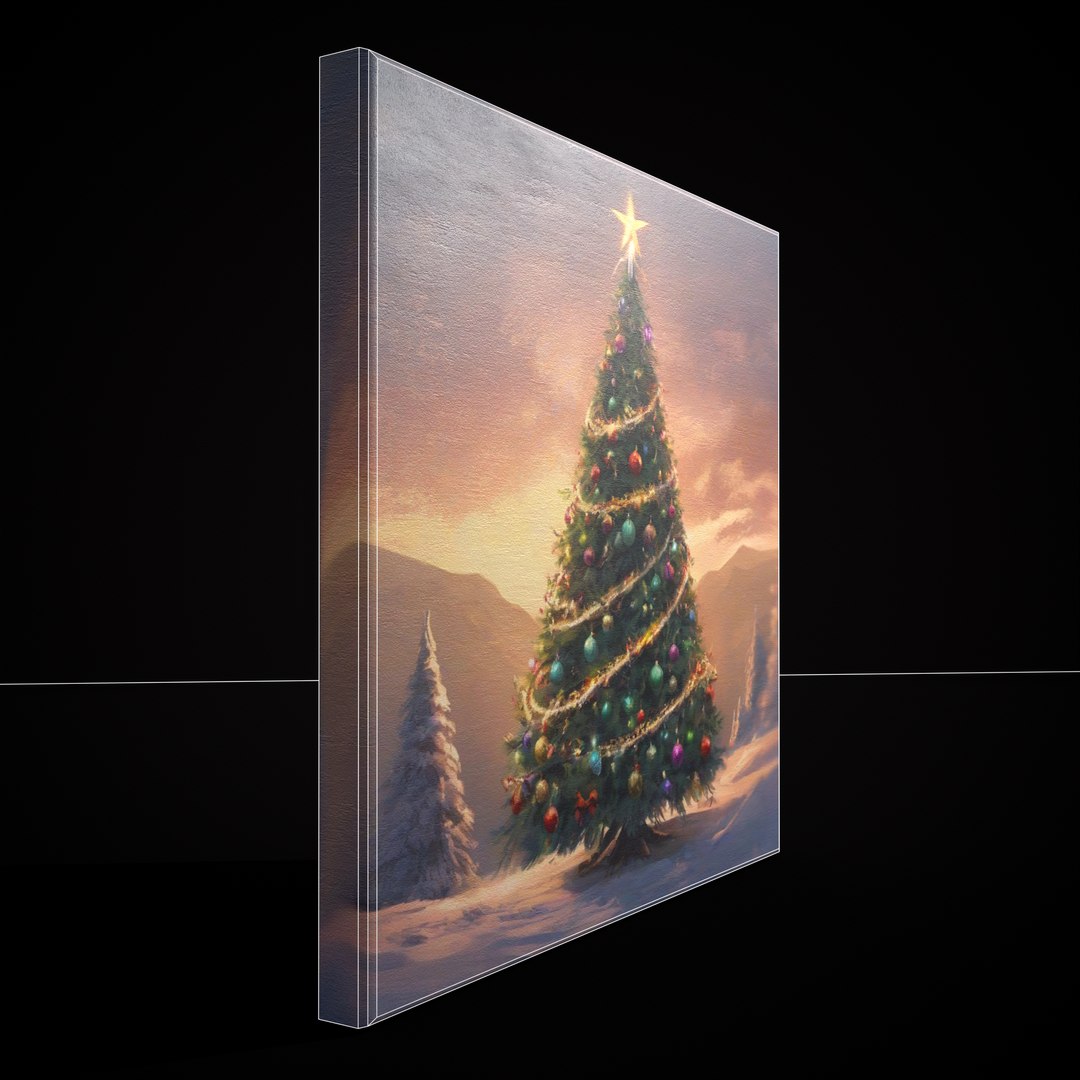 3D model Christmas Painting One - TurboSquid 2153973