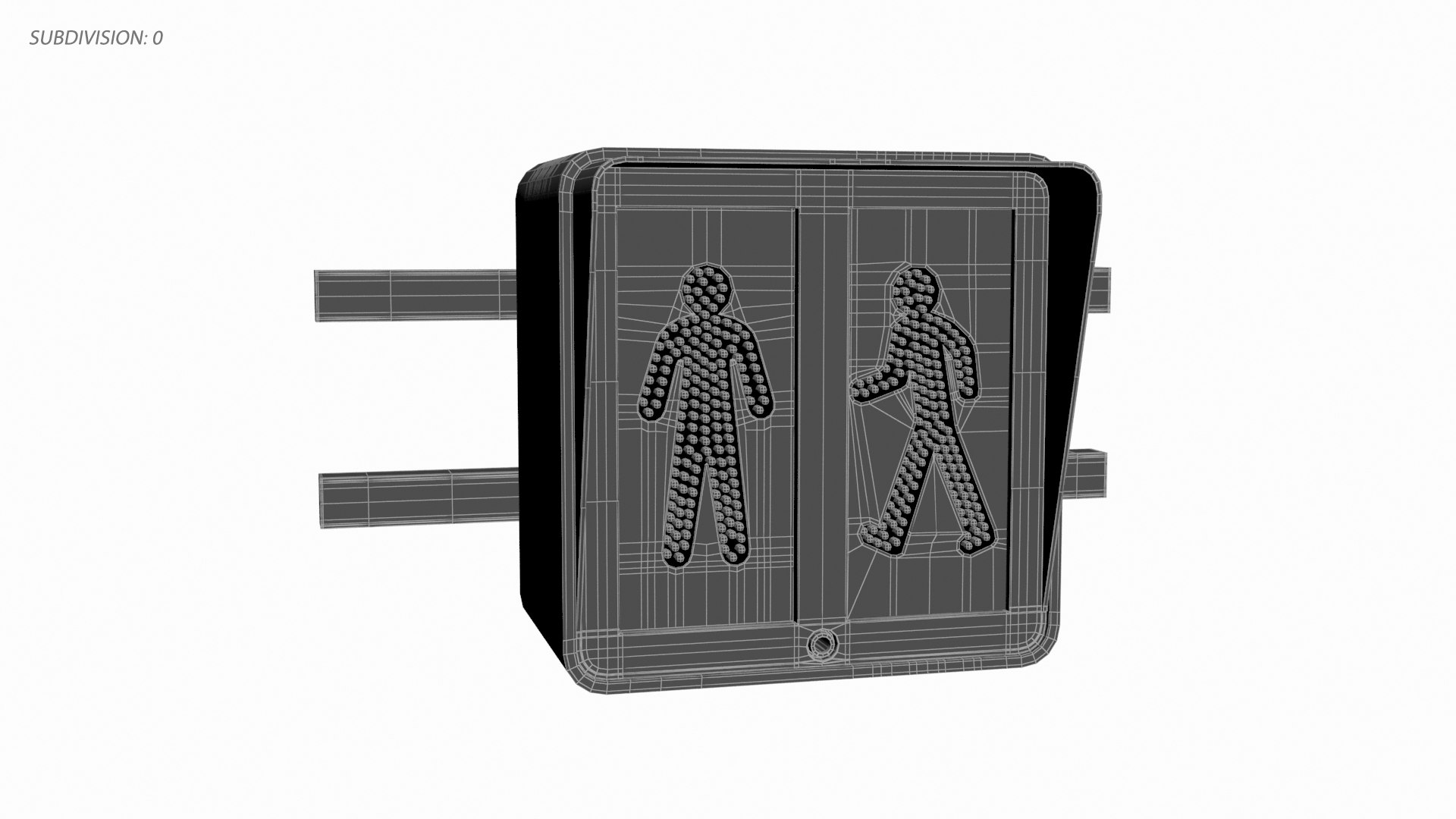 3D European Traffic Light Walk Stop - TurboSquid 1752568