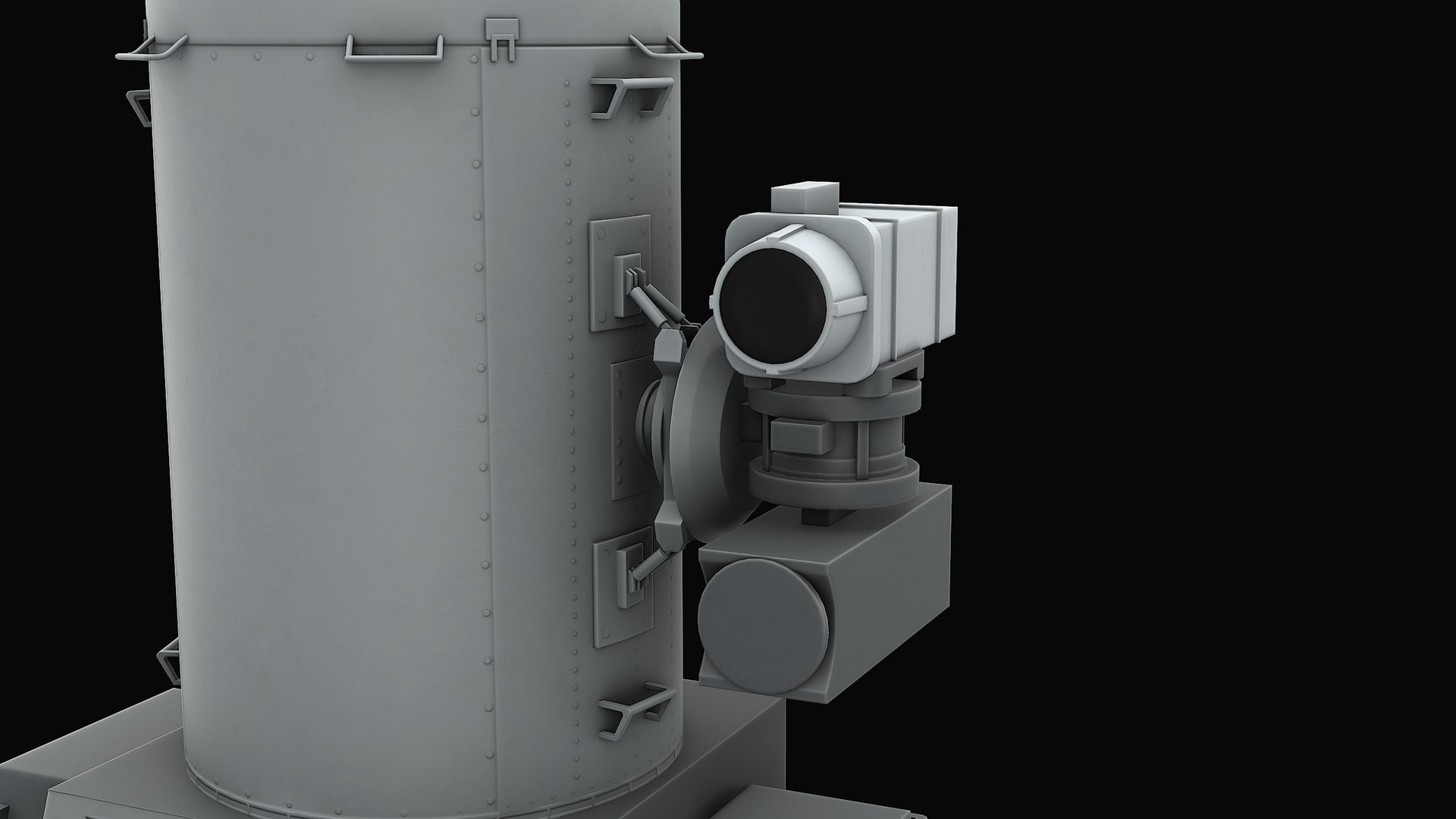 Phalanx CIWS Naval Gun 3D Model - TurboSquid 2287972