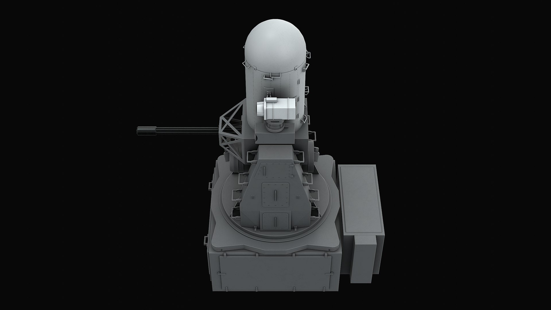 Phalanx CIWS Naval Gun 3D Model - TurboSquid 2287972
