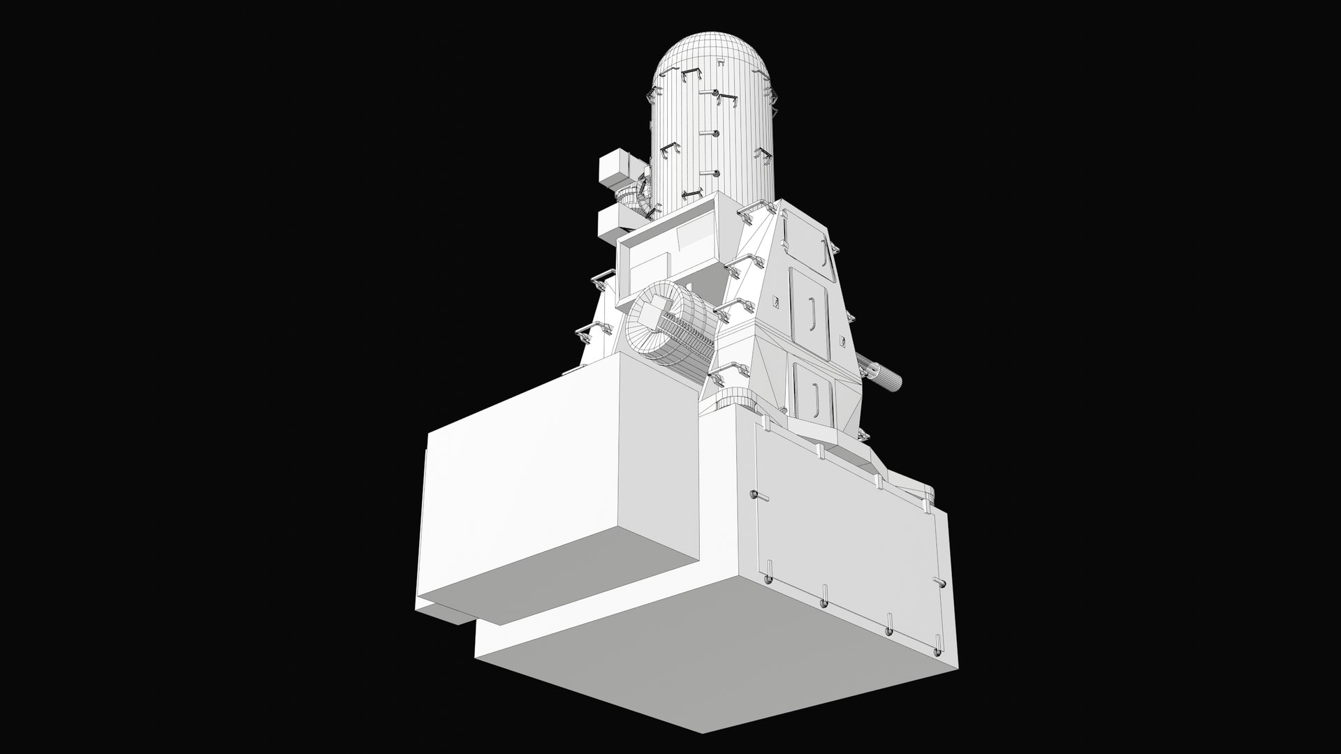 Phalanx CIWS Naval Gun 3D Model - TurboSquid 2287972