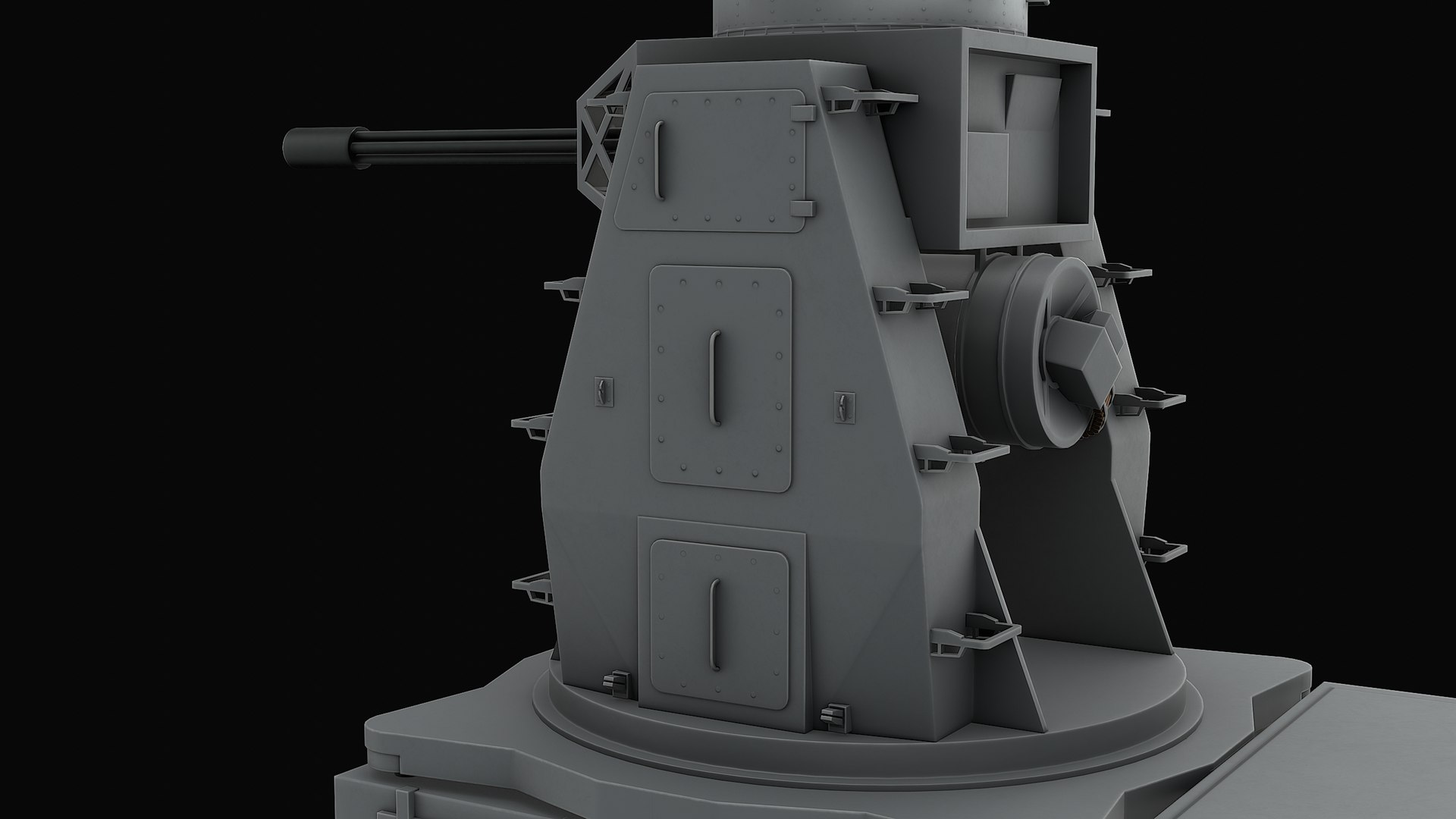Phalanx CIWS Naval Gun 3D Model - TurboSquid 2287972