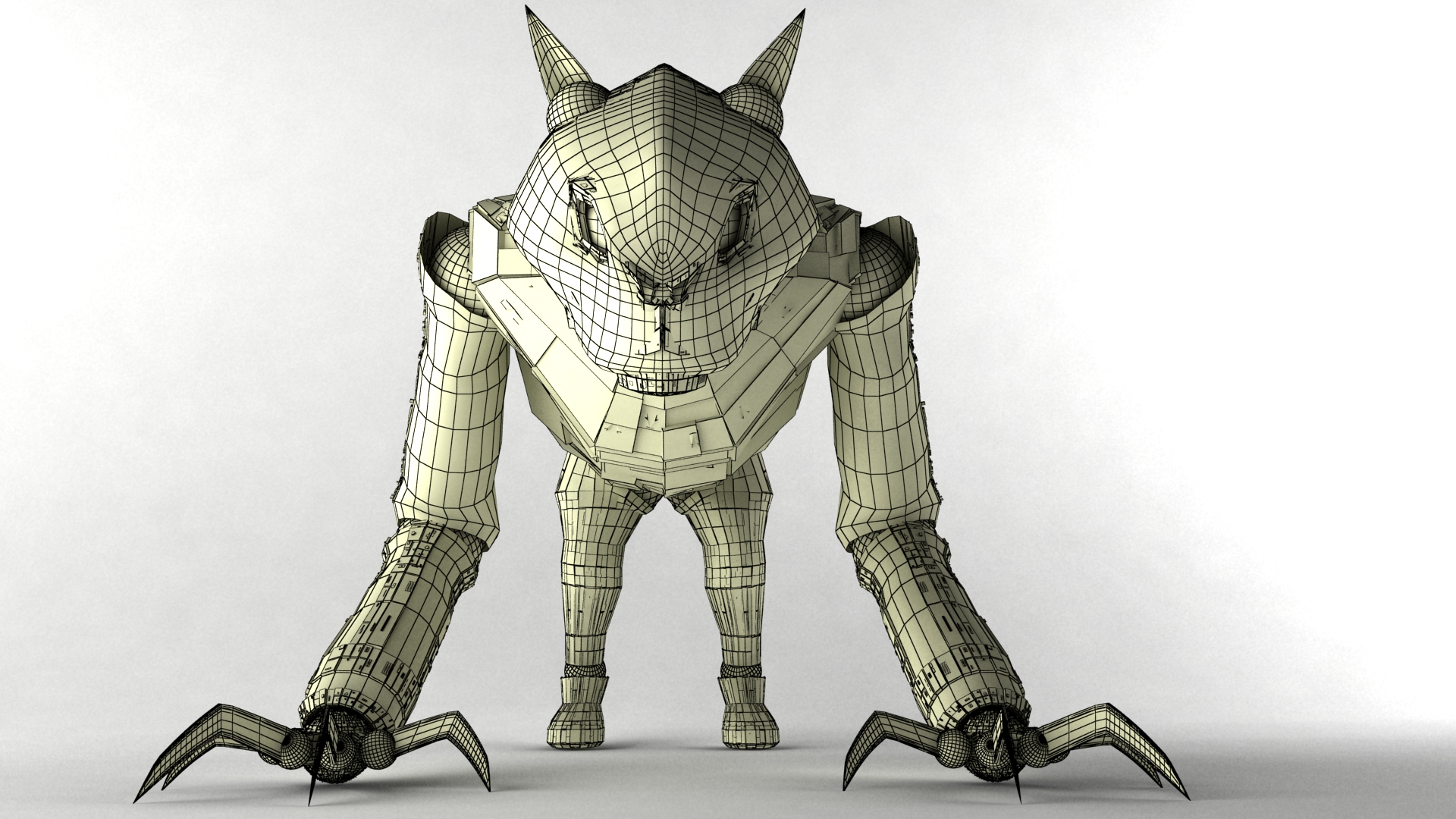robot cat 3d model