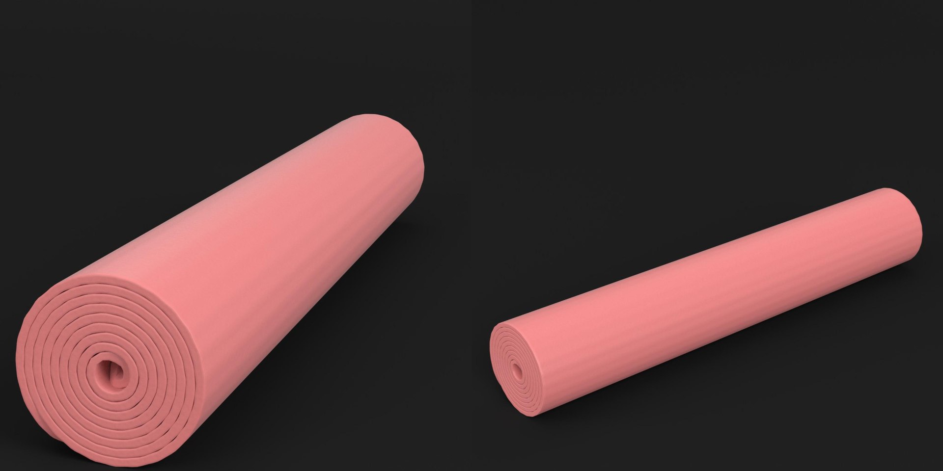 Rolled Yoga Mat 3D Model - TurboSquid 1643291