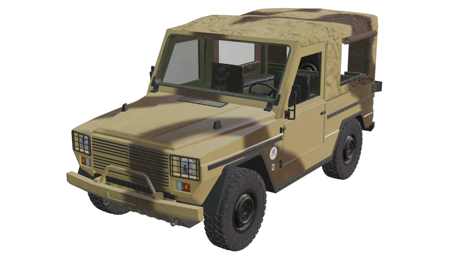 Peugeot P4 French Army Low-Poly 3D - TurboSquid 1930413