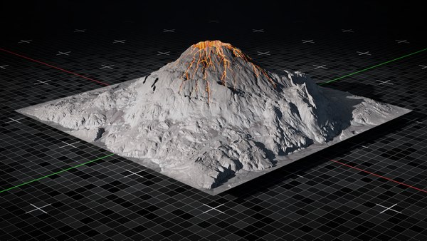 modelo 3d Volcán Versión 1 - TurboSquid 2192155