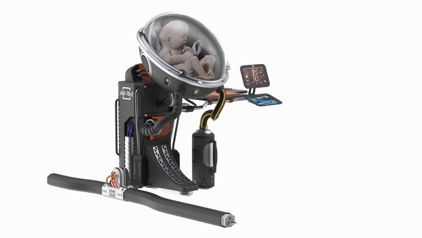 modelo 3d Incubadora humana con niño negro - TurboSquid 2136677