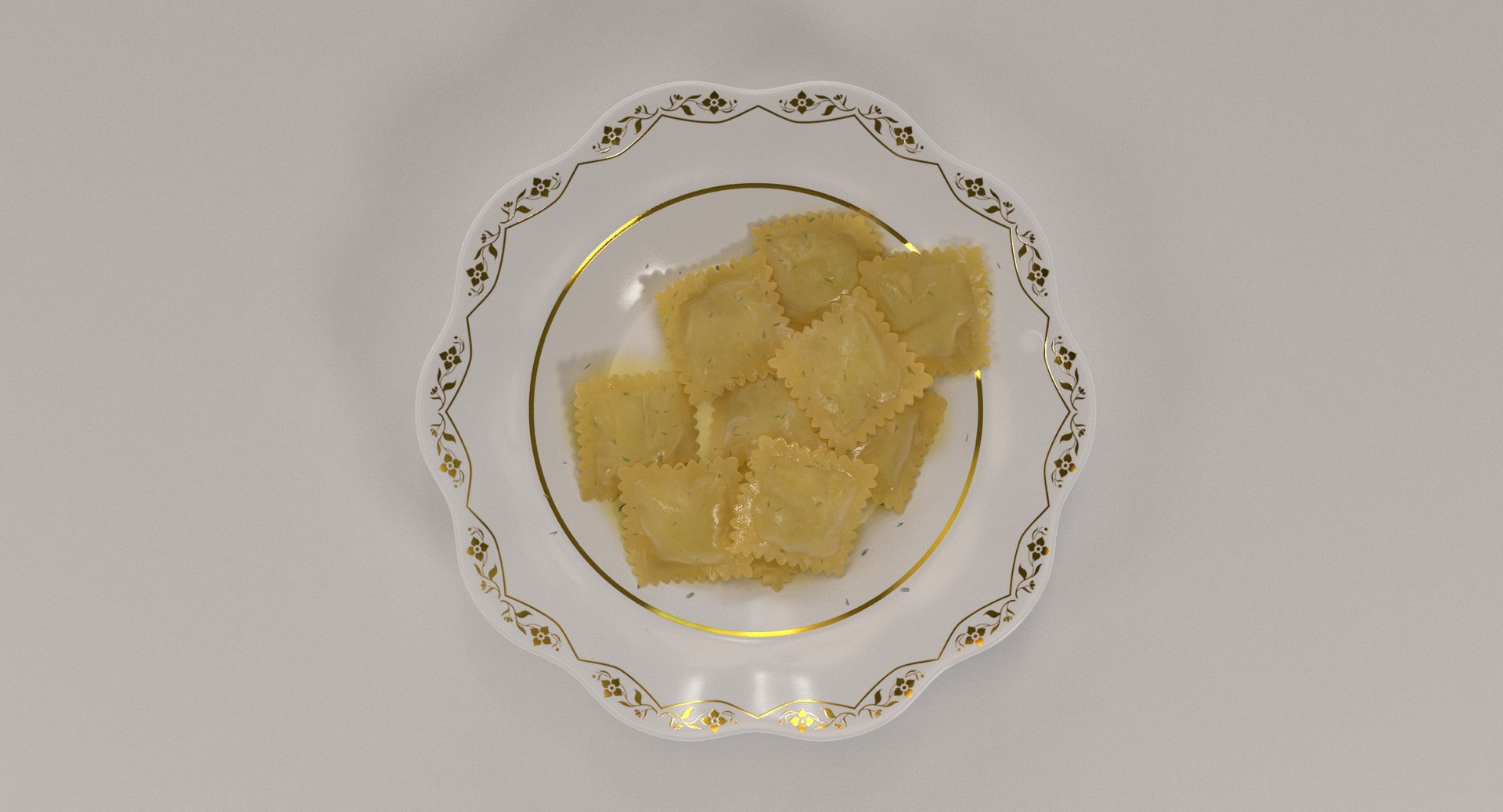 Plate Ravioli 3D Model - TurboSquid 1403760