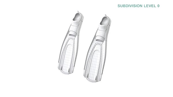 Swim Fins model - TurboSquid 1753535