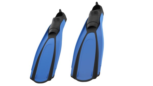 Swim Fins model - TurboSquid 1753535